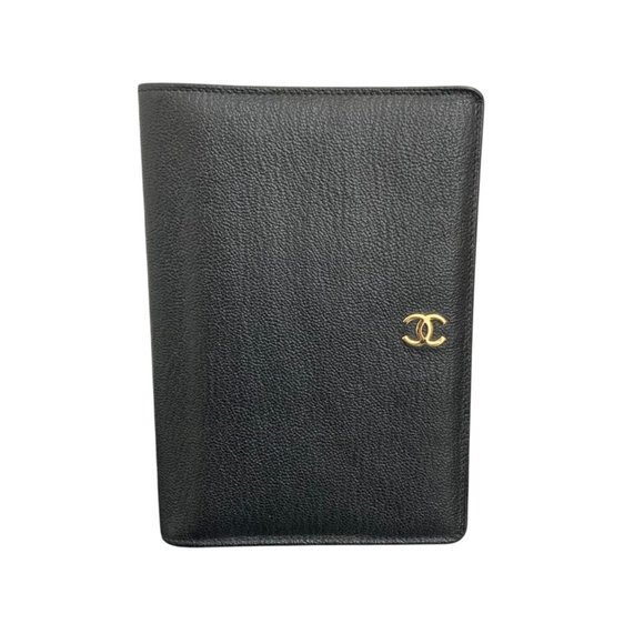 CHANEL | Accessories | Chanel Coco Mark Folding Wallet Black Womens ...